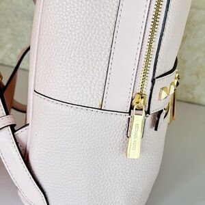 Michael Kors | Bags | Michael Kors Kenly Medium Backpack Pink Gold ...